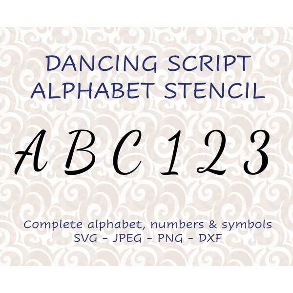 Large Fancy Letter Stencils - Etsy