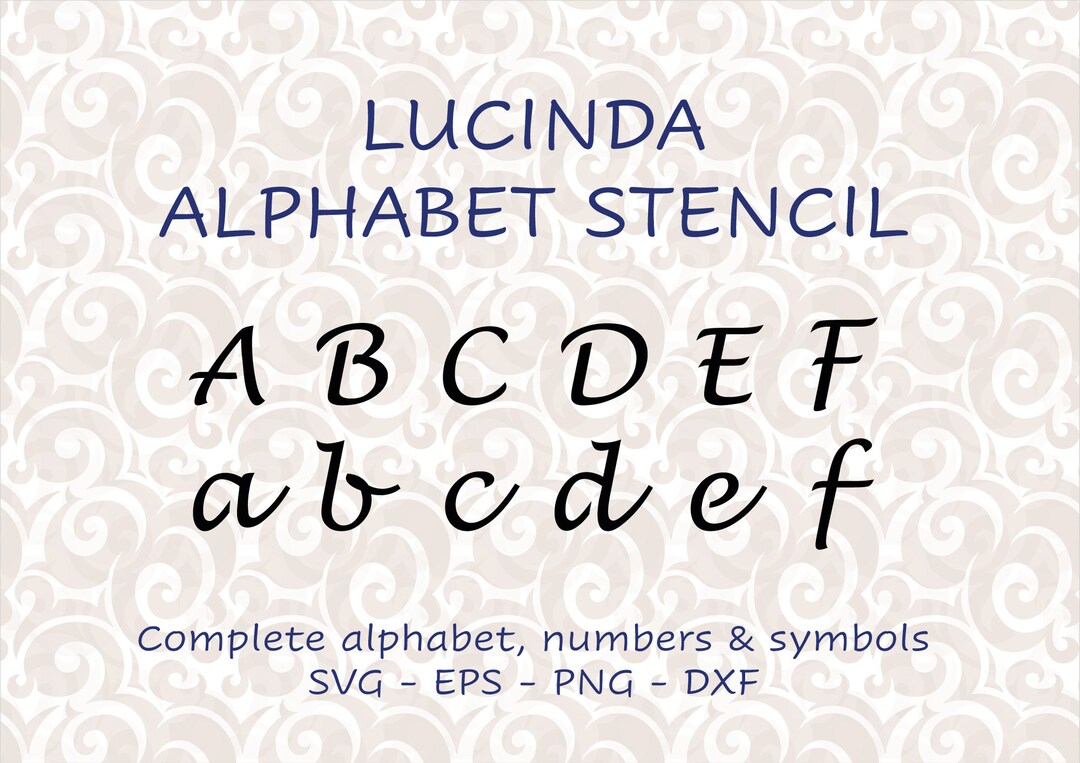 Alphabet Letter Stencil Vector Image SVG Files for Cutting Machines ...