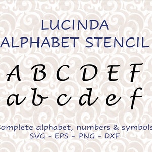 Alphabet Letter Stencil Vector Image SVG Files for Cutting Machines ...