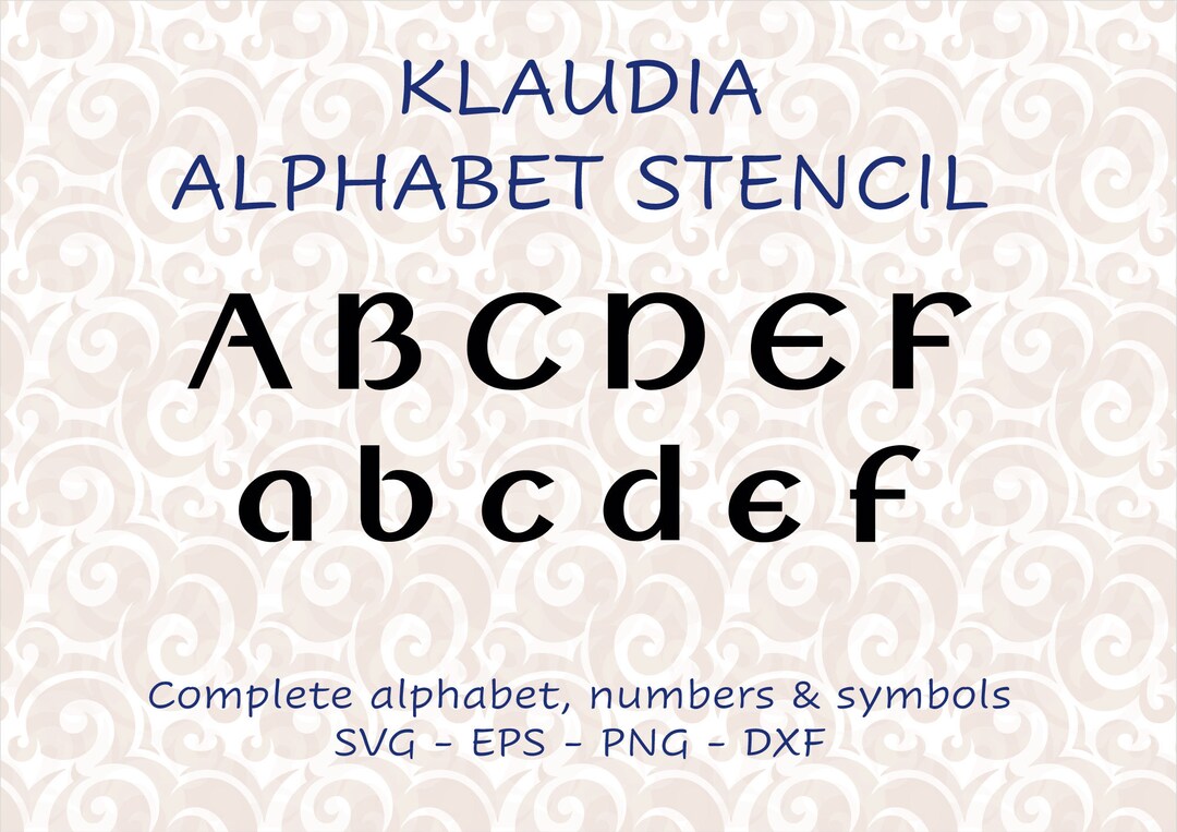Alphabet Letter Stencil Vector Image SVG Files for Cutting - Etsy