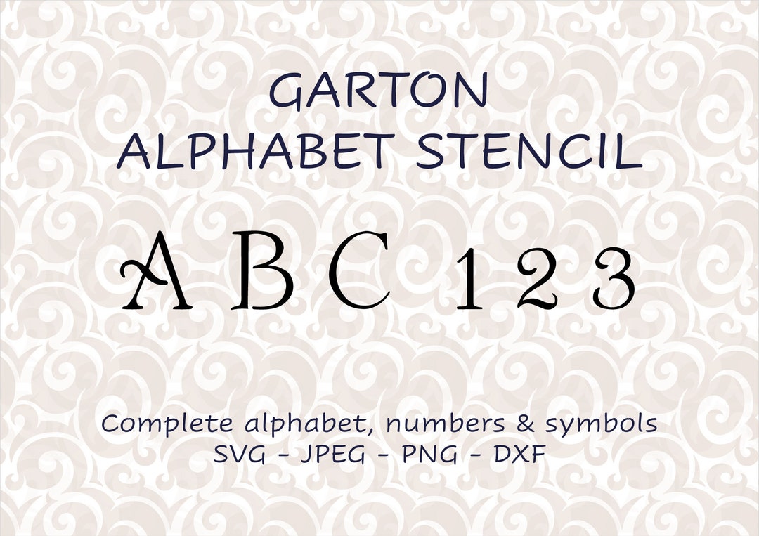 Alphabet Letter Stencil Vector Image SVG Files for Cutting Machines ...