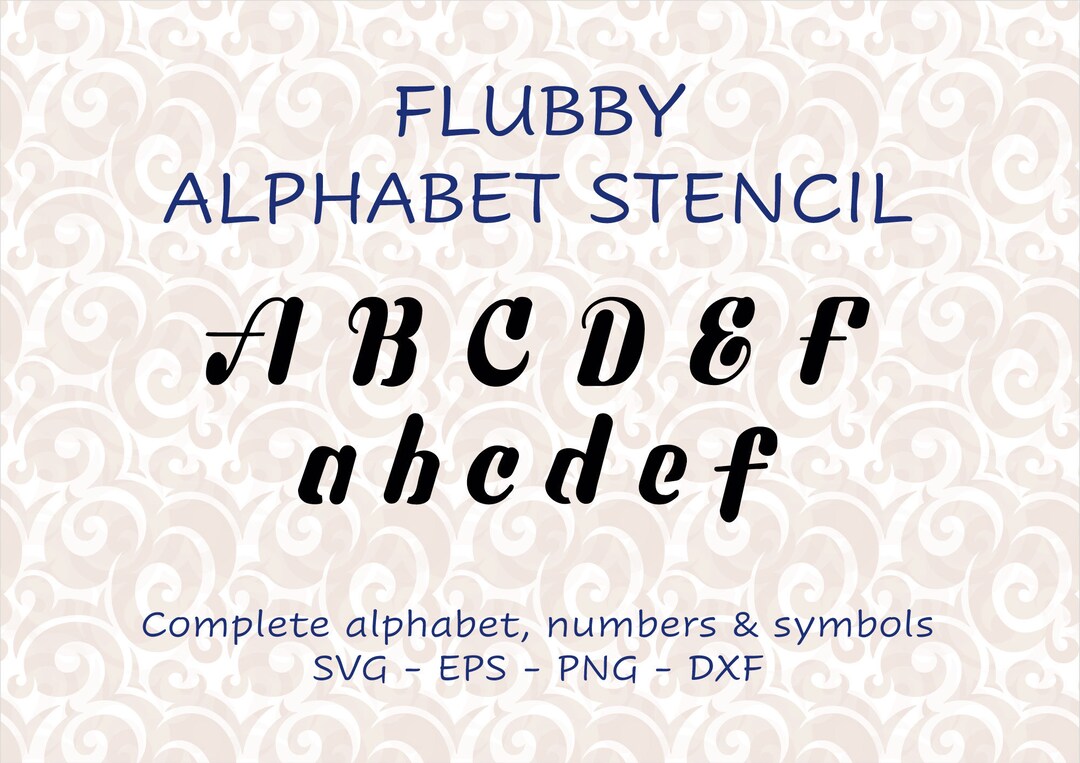 Alphabet Letter Stencil Vector Image SVG Files for Cutting - Etsy