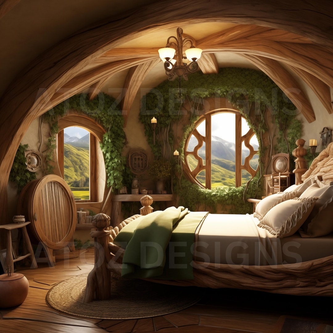 Magical Hobbit Bedroom Clipart, 10 Different Images Perfect for Clipart ...