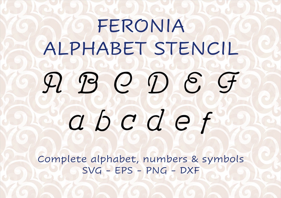 Alphabet Letter Stencil Vector Image SVG Files for Cutting Machines ...