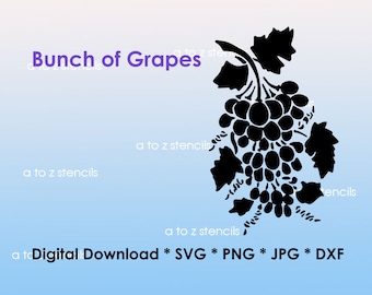 Bunch of Grapes Svg - Etsy