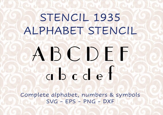 Alphabet Letter Stencil Vector Image SVG Files for Cutting | Etsy