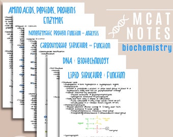 Ultimate Biochemistry Review and Study Guide for the MCAT and College ...