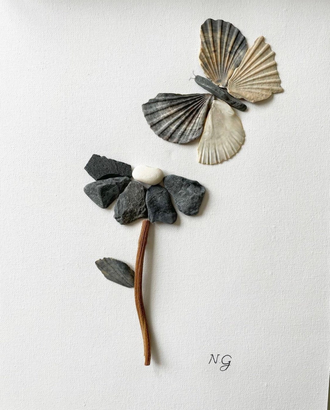 Black Flower large Frame - Etsy