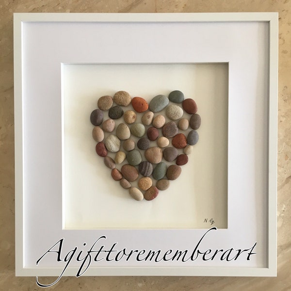 Heart Pebbles - Etsy