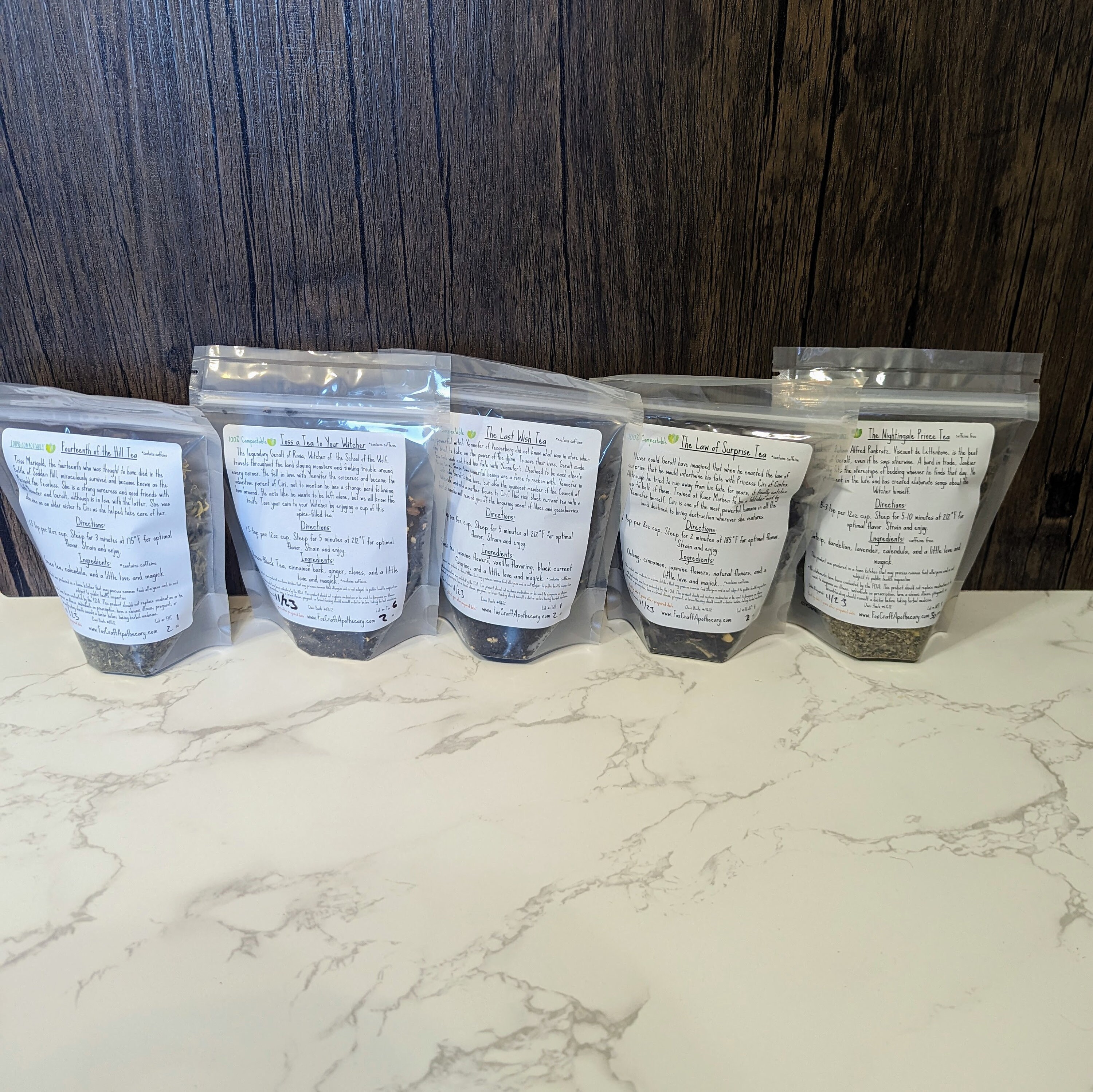The Witcher Inspired Tea Collection - Etsy