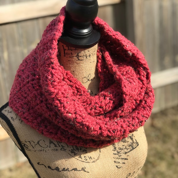 Coral Infinity Scarf - Etsy