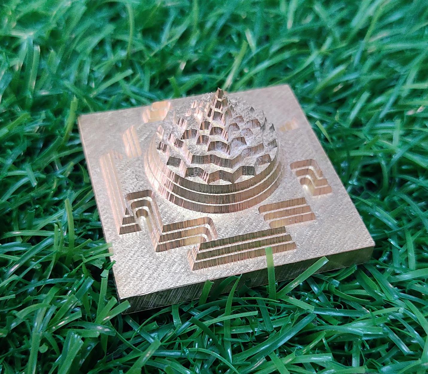 Pure Copper Meru Shri Yantra Ancient Design for Peace Prosperity and ...