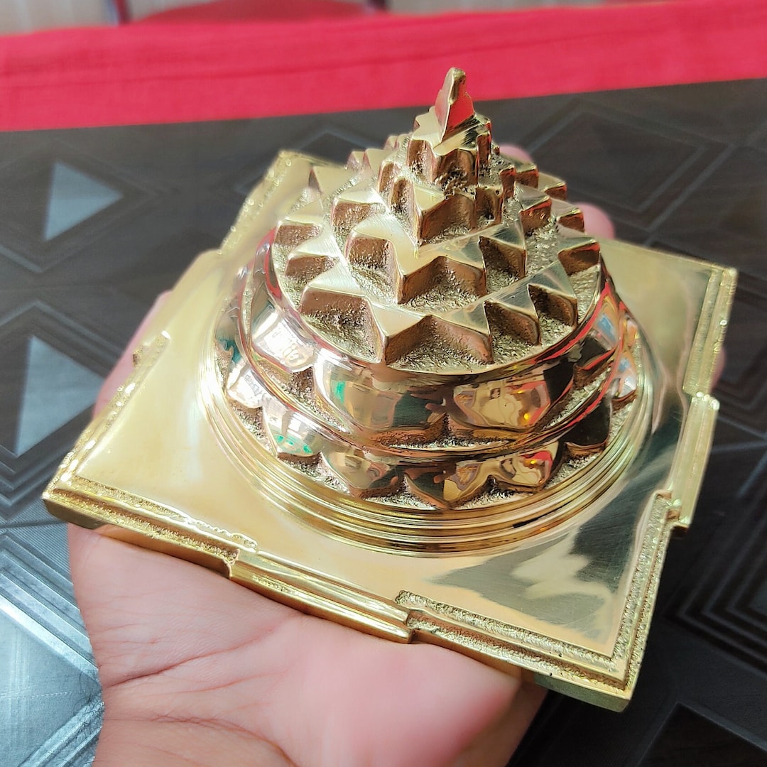 Rare Accurately Design Meru Shri Shree Yantra 4.5 X 4.5 Inch Big Size ...