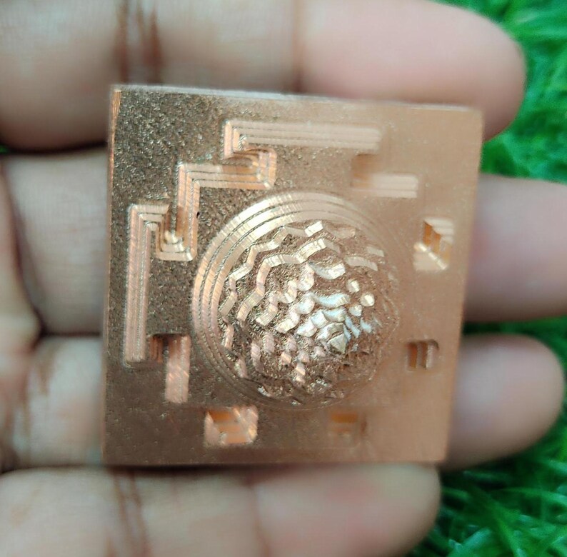 Pure Copper Meru Shri Yantra Ancient Design for Peace Prosperity and ...