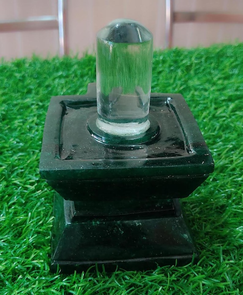 Rare Antique Lord Shiva Shivling Yoni Green Jade Lingam Pure Clear ...