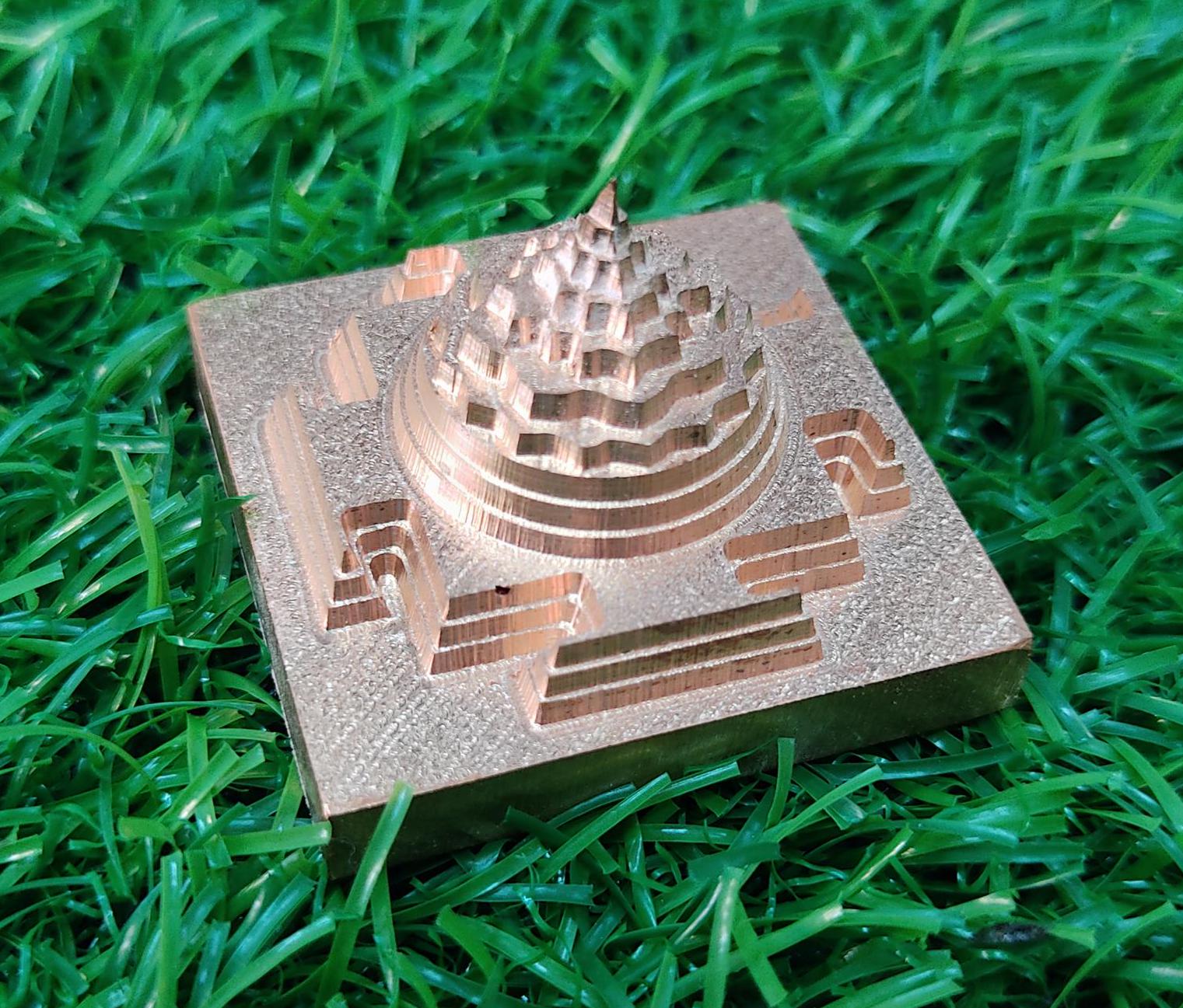 Pure Copper Meru Shri Yantra Ancient Design for Peace Prosperity and ...