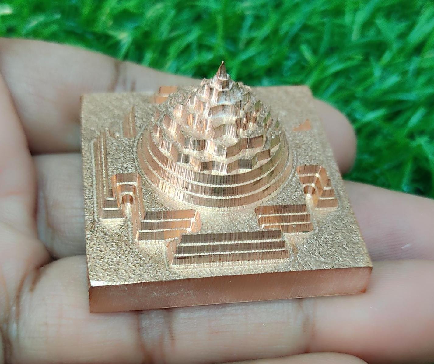 Pure Copper Meru Shri Yantra Ancient Design for Peace Prosperity and ...