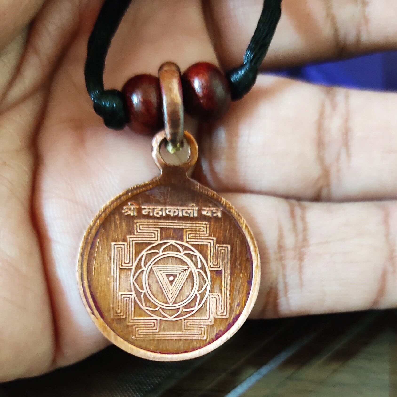 Maha Kali Yantra Locket Pendent Antique Copper to Get Blessing From ...