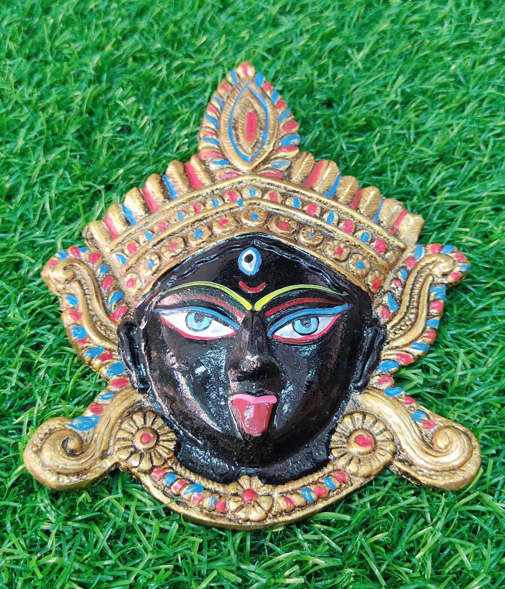 Goddess Kali Durga Wall Hanging Mask Statue Divine Protection Figure - Etsy