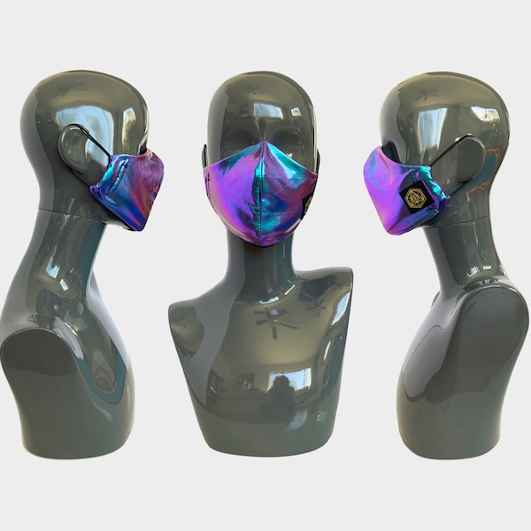 Holographic Face Mask - Etsy