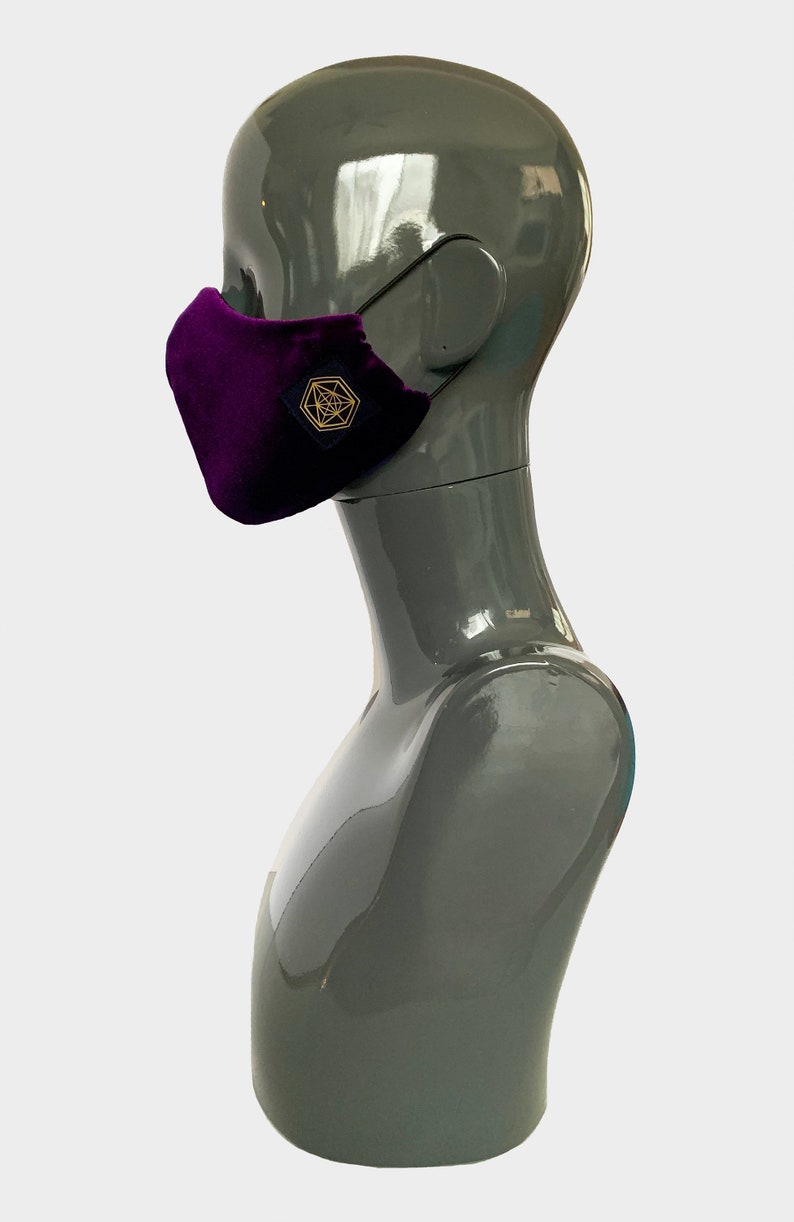 Purple Face Mask Adjustable Face Mask Face Mask Velvet | Etsy