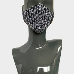 Sacred Geometry Festival Hood | Face Mask | Rave Mask | Rave Hood ...