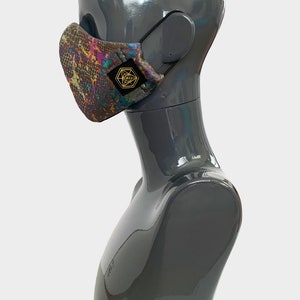 Iridescent Festival Hood | Iridescent Face Mask | Rave Mask | Rave Hood ...