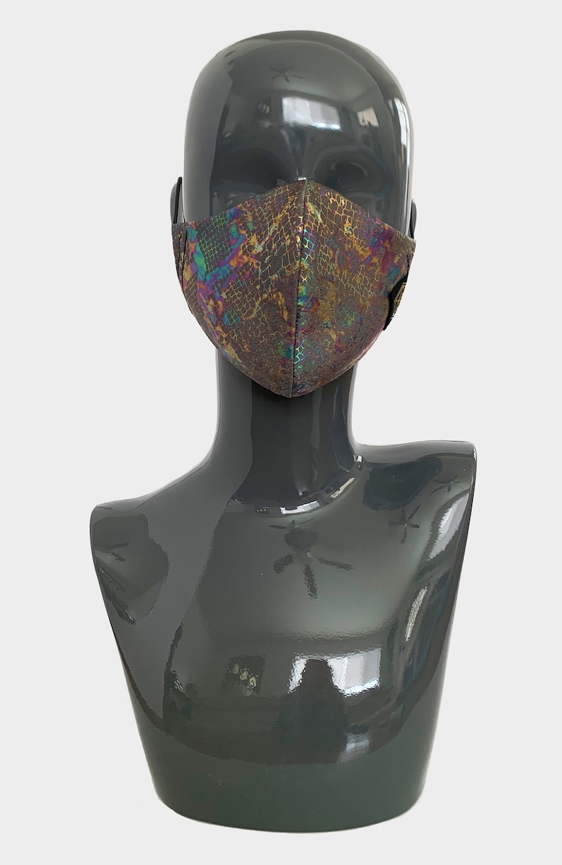Iridescent Festival Hood | Iridescent Face Mask | Rave Mask | Rave Hood ...