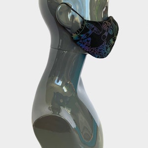 Reflective Festival Hood | Reversible Mushroom Hood | Face Mask | Rave ...