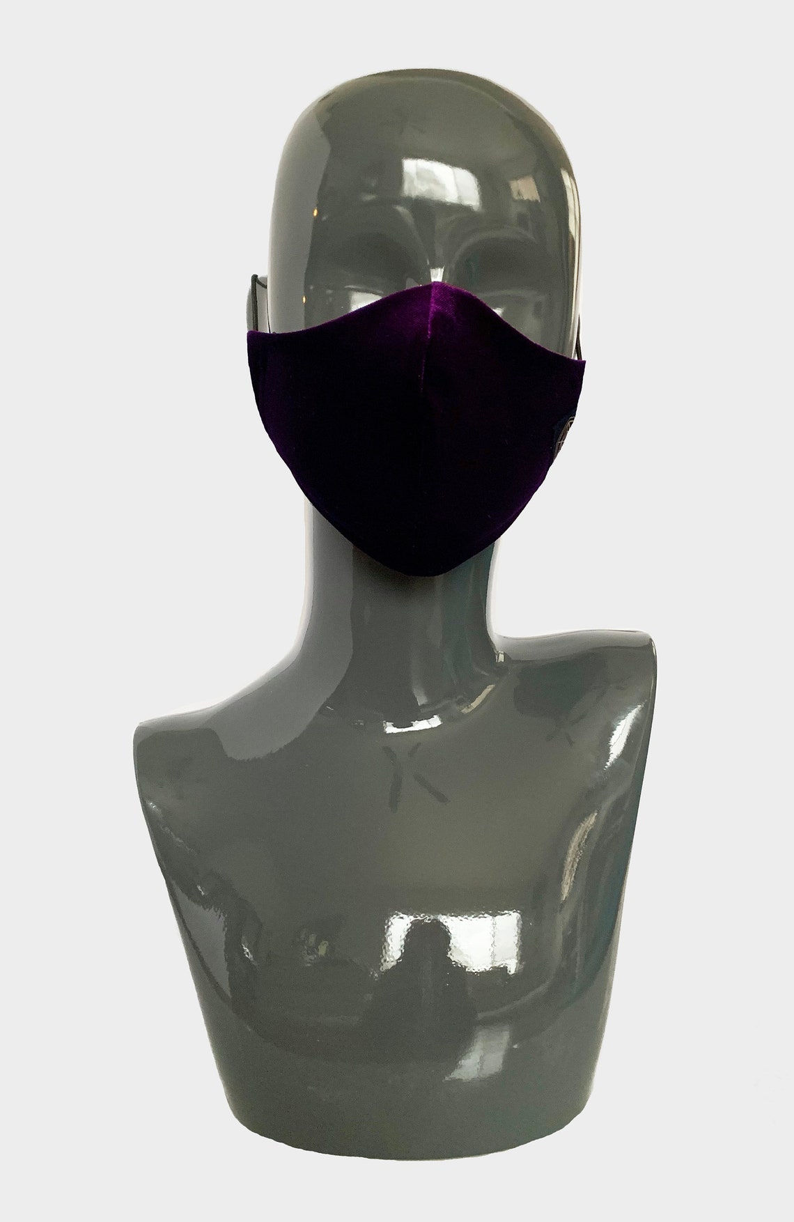 Purple Face Mask Adjustable Face Mask Face Mask Velvet | Etsy