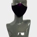 Purple Face Mask Adjustable Face Mask Face Mask Velvet Face Covering ...