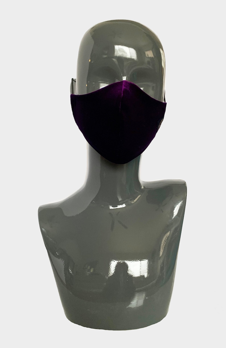 Purple Face Mask Adjustable Face Mask Face Mask Velvet | Etsy