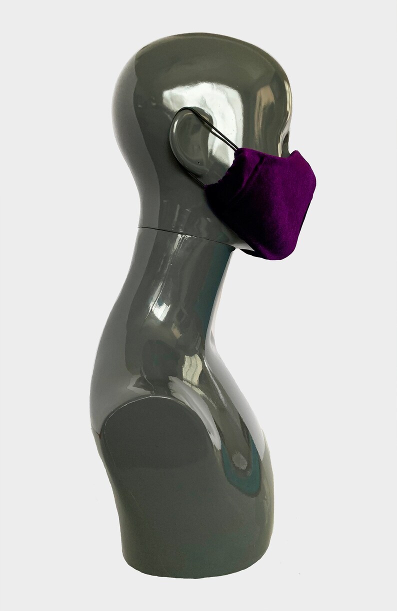 Purple Face Mask Adjustable Face Mask Face Mask Velvet | Etsy