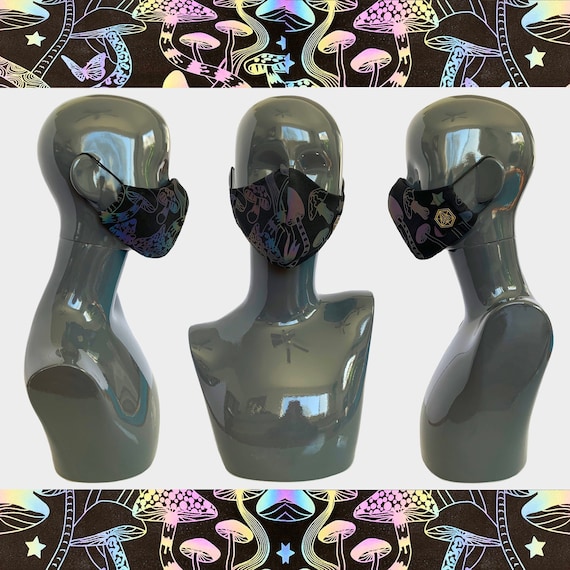 Reflective Face Mask Reusable Face Mask Rave Mask Face - Etsy