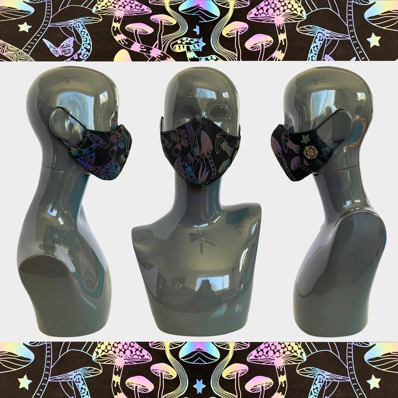 Reflective Face Mask Reusable Face Mask Rave Mask Face - Etsy