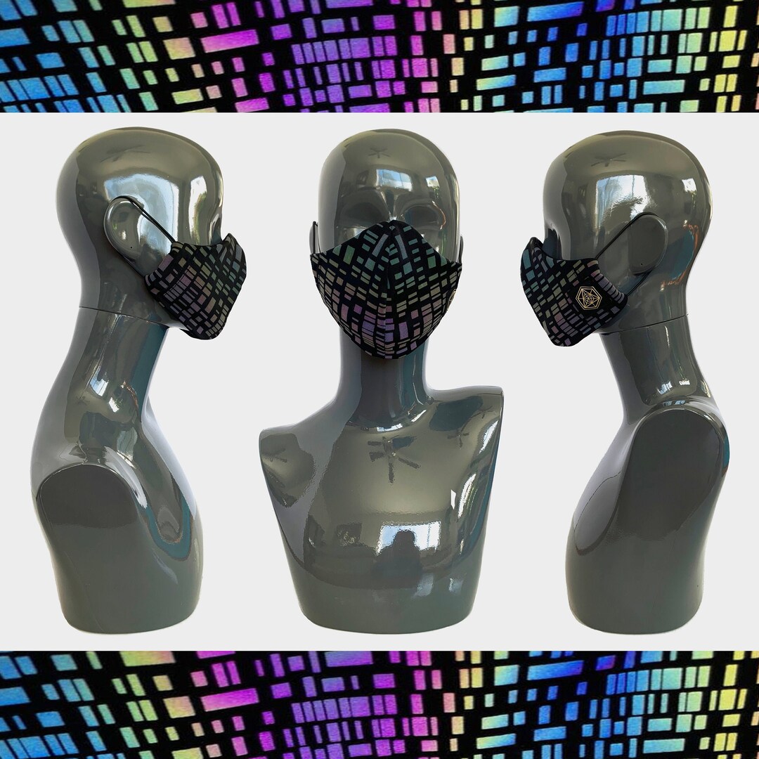 Rainbow Face Mask | Rave Mask | Mouth Mask | Adjustable | Dust Mask ...