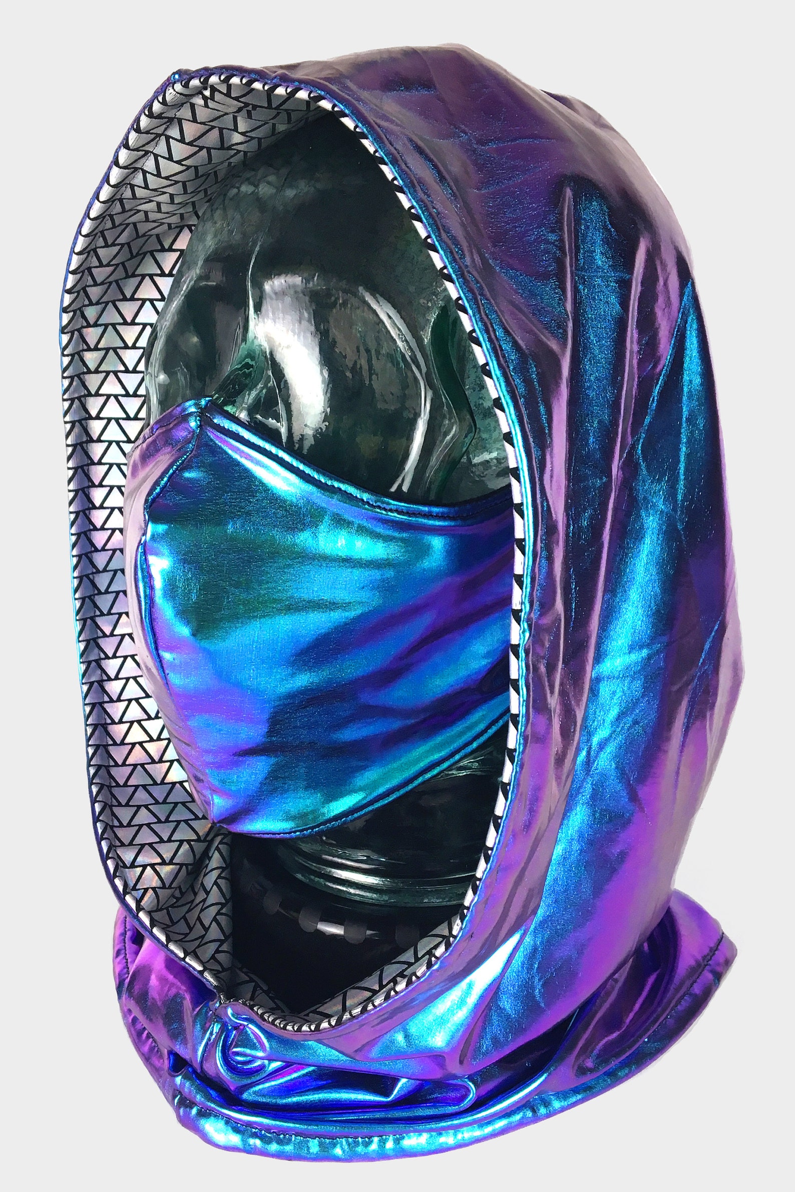 Reversible Festival Hood Face Mask Rave Mask Rave Hood - Etsy