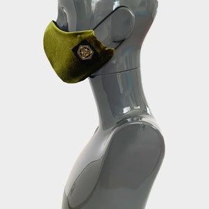 Green Face Mask | Adjustable Face Mask| Face Mask | Velvet Face ...