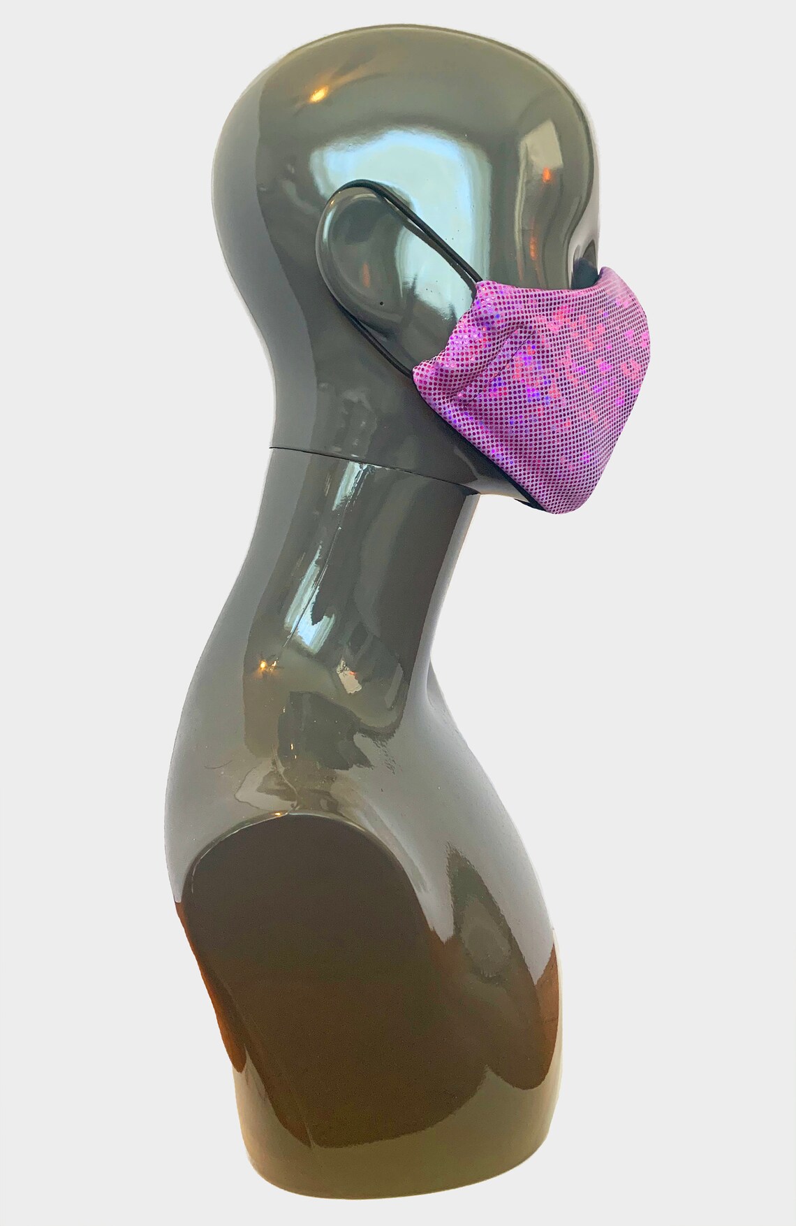 Glitter Face Mask Rave Mask Sparkle Face Mask Bling Face | Etsy