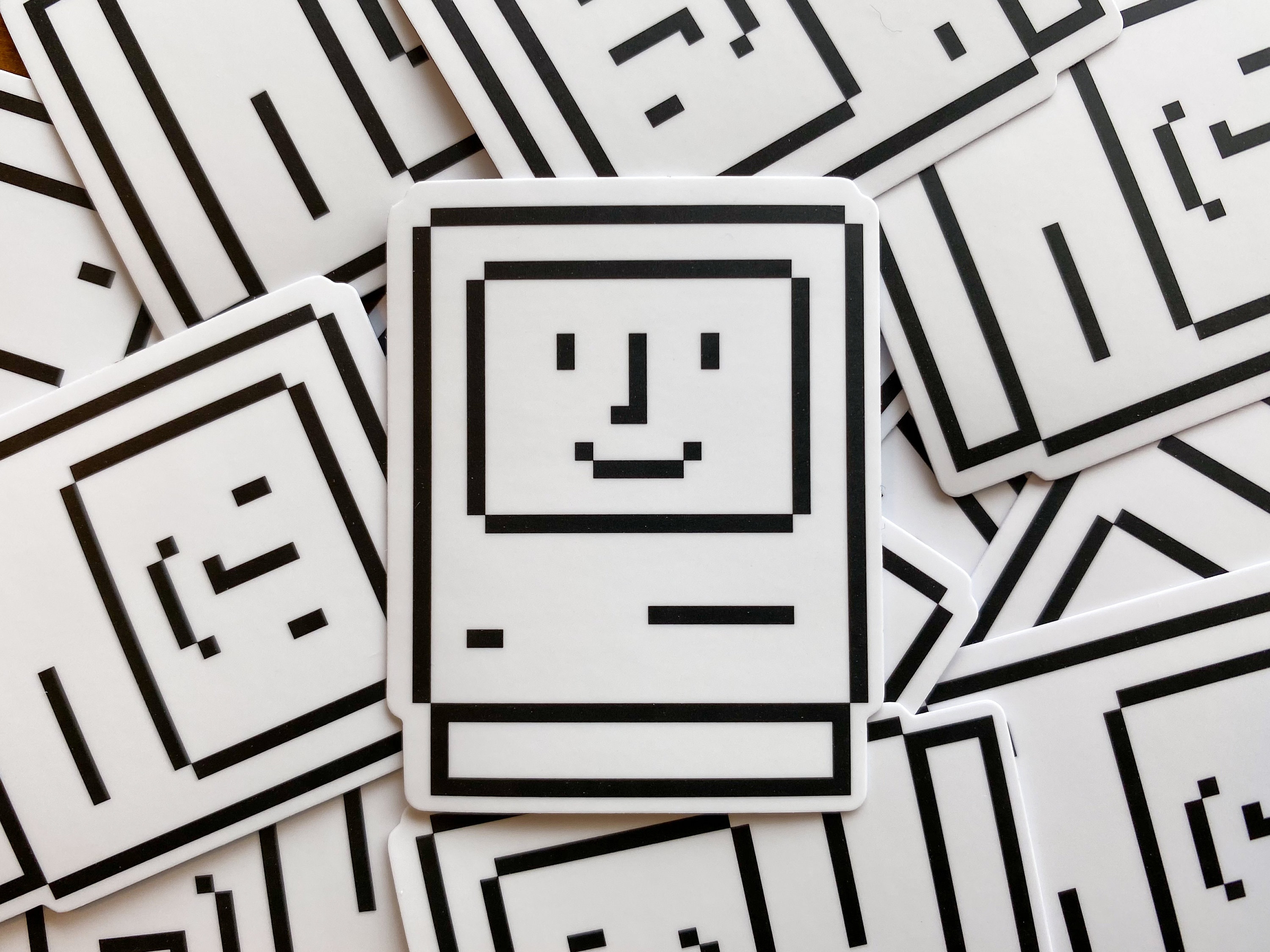 Happy Mac / Sad Mac Vinyl Sticker Set - Etsy UK