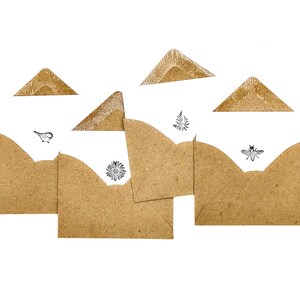 12 MINI Blank Note Cards Garden Assortment Blank Notecards - Etsy