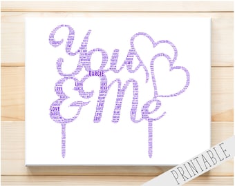 Printable word art | Etsy