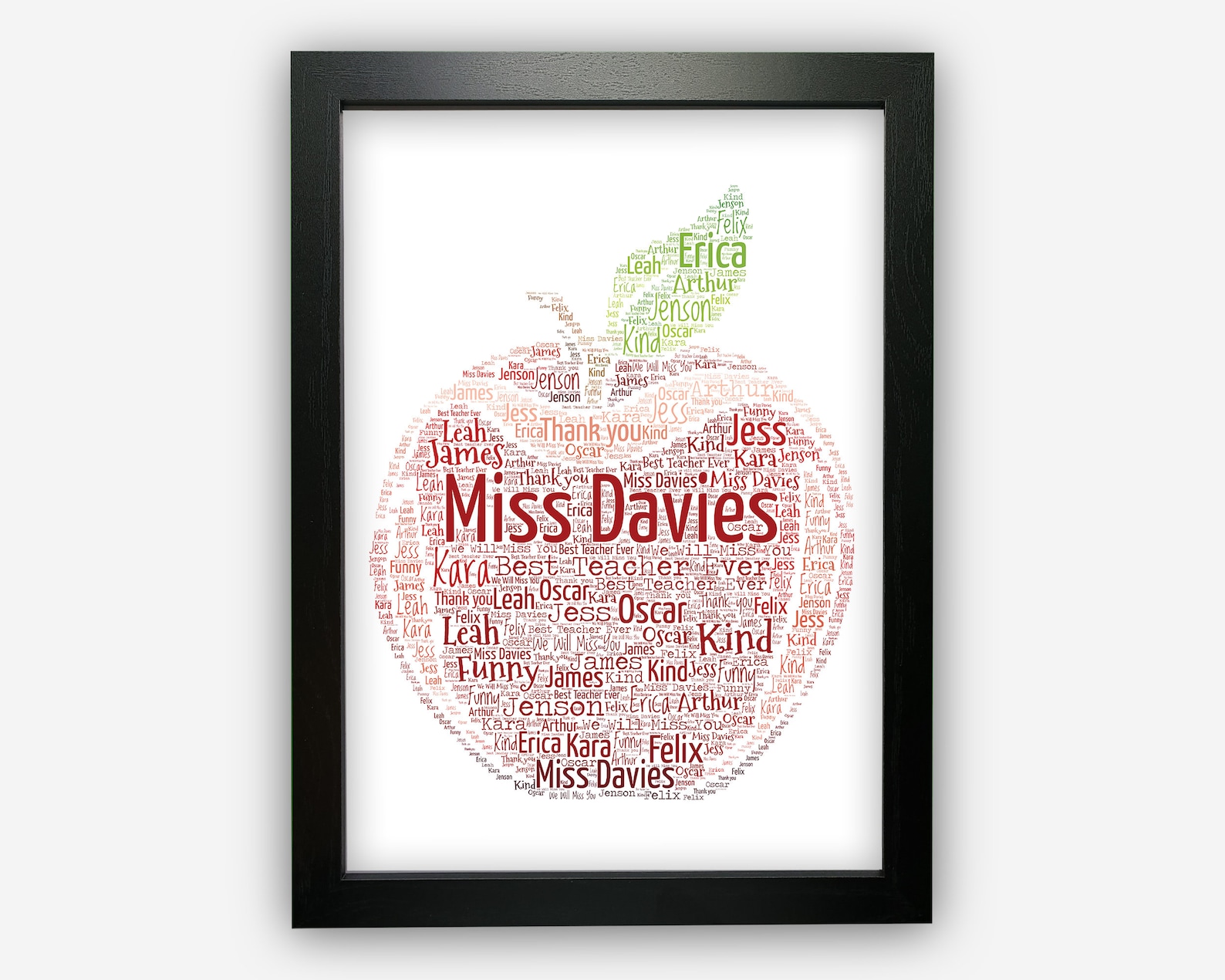 TEACHER APPRECIATION GIFT Personalised Word Art Gift Teachers - Etsy