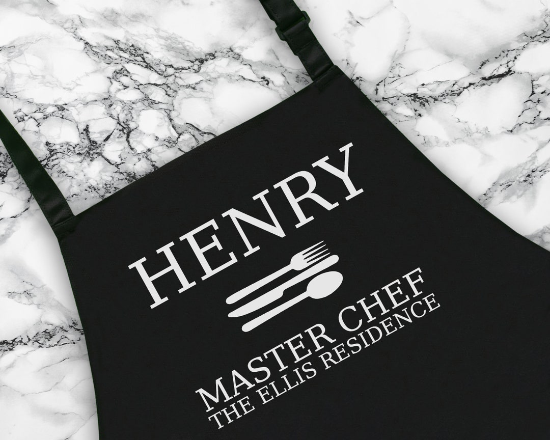 Personalised Master Chef Mens Apron Custom Cooking Baking - Etsy