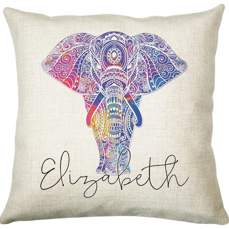 Elephant Cushion - Etsy UK