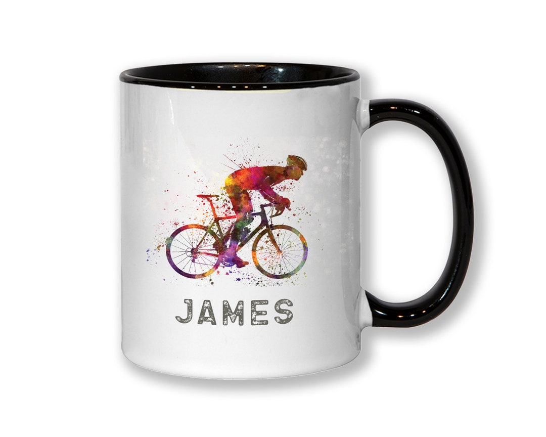 Personalised Cycling Mug Gift Great Gift for Cyclists Bike Mug Cycling ...