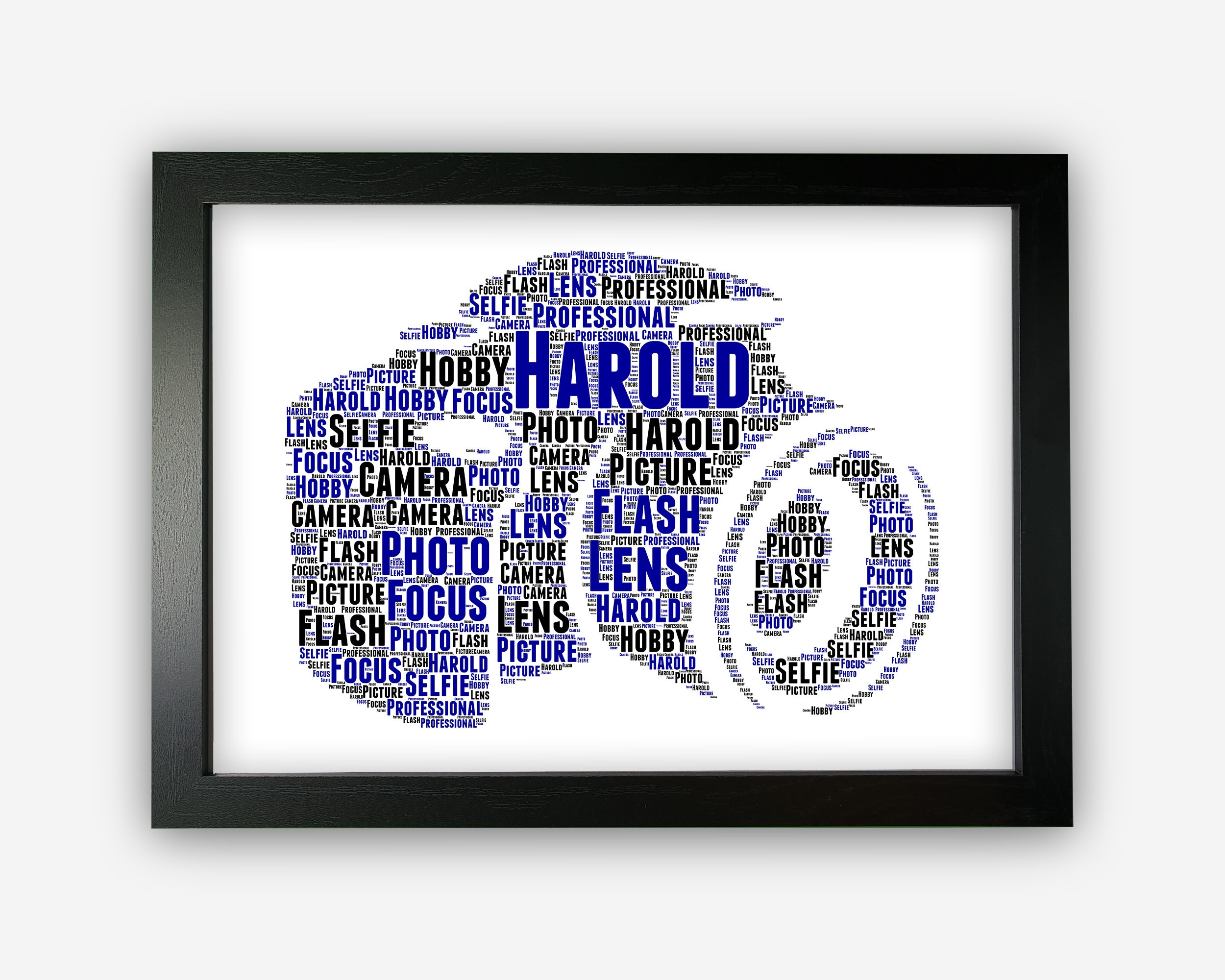 Personalised Word Art Gift Camera Gifts Photo Gifts Print Gift | Etsy