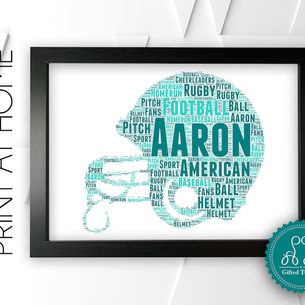 Football Word Art - Etsy
