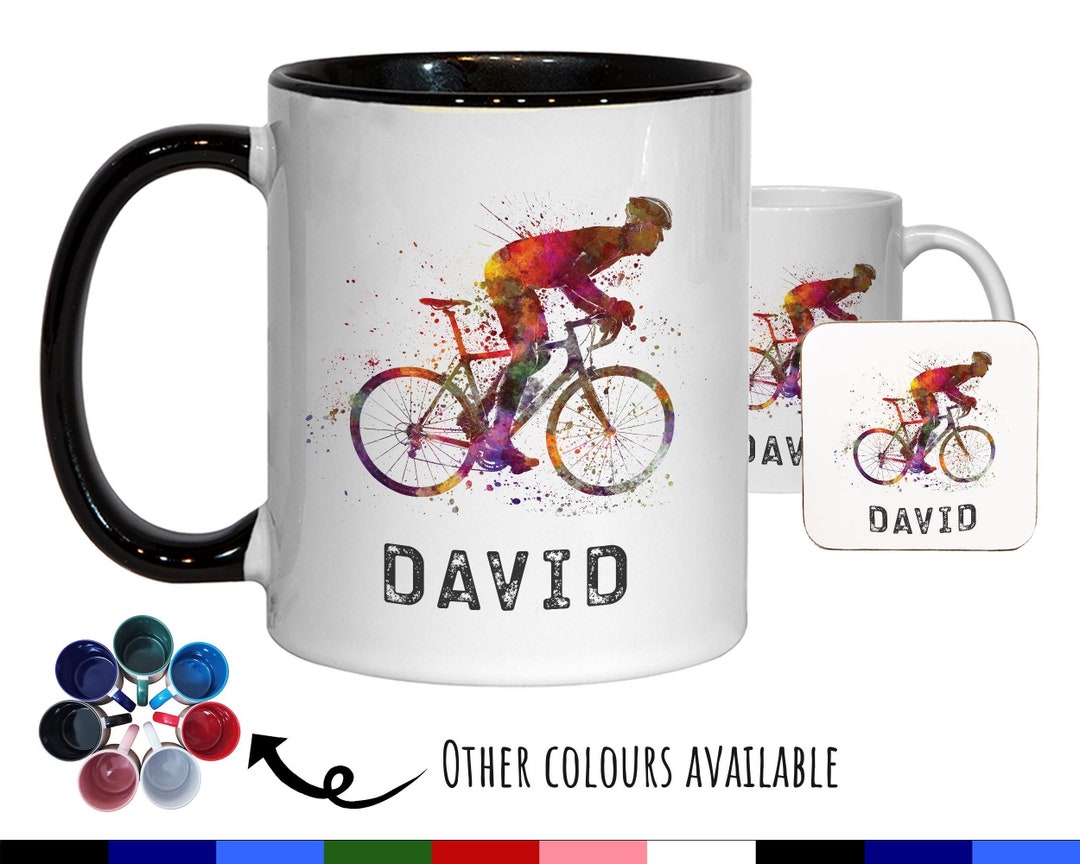 Personalised Cycling Mug Gift - Great Gift for Cyclists - Bike Mug ...