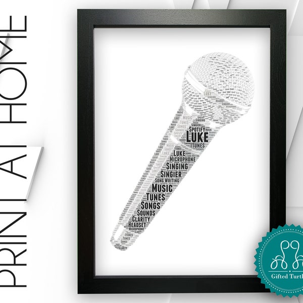 Microphone Art - Etsy